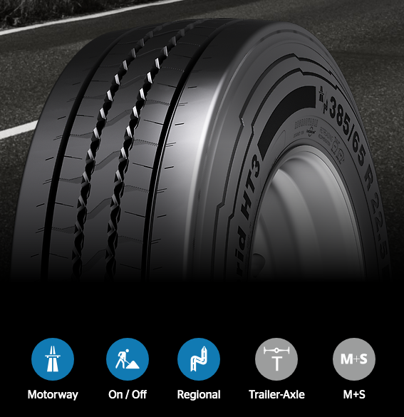 Continental Hybrid HT3 22.5 | TAYARMART | The Tyre Specialist!